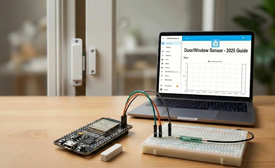 ESP32 Reed Switch Door/Window Sensor for Home Assistant (ESPHome & MQTT ...